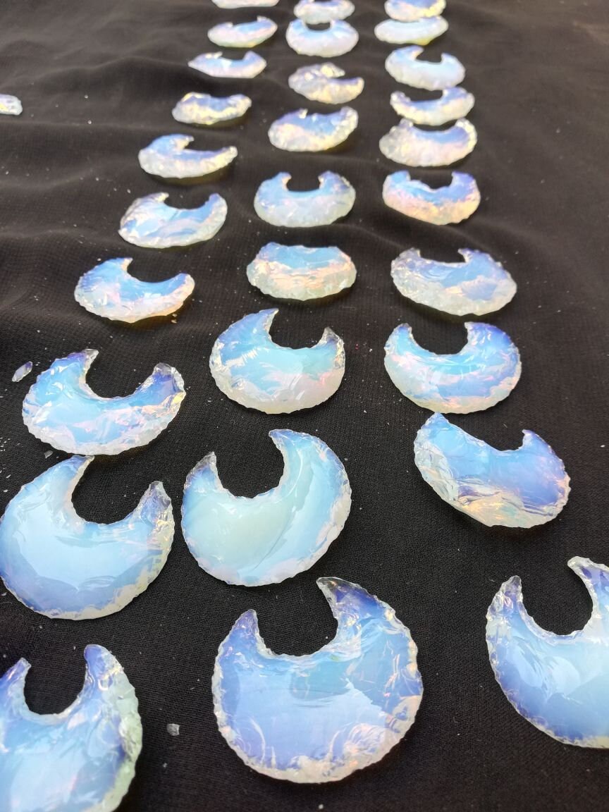 Just Pay Shipping 5 Pieces Opalite Moon Opal Crescent Moon | Etsy