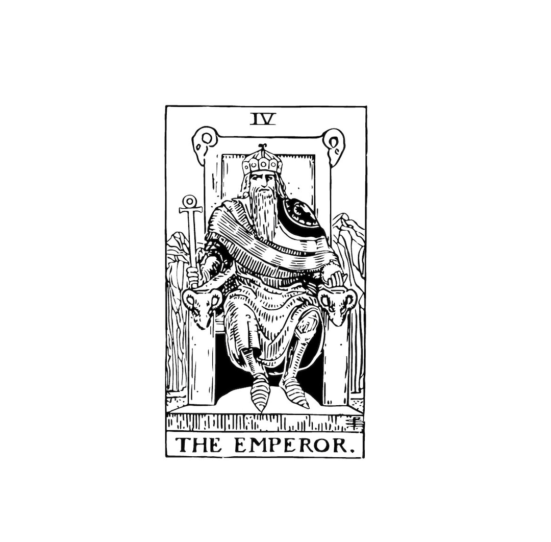The Emperor, Rider-waite Digital PDF + PNG Download, Rider-waite Tarot ...