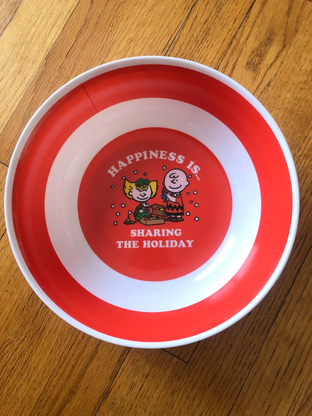 Peanuts Charlie Brown Charles Schulz Happiness is Sharing the - Etsy