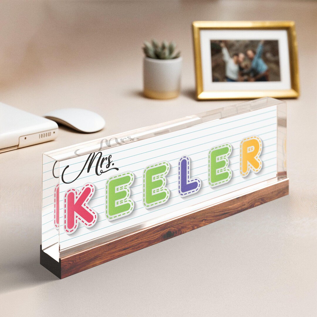 Teacher Name Plate, Custom Desk Sign for Teacher, Custom Name Plates ...
