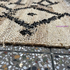 Large Area Jute Cotton Rug Runner 8x10, 10x20 Ft. Handmade Braided Jute ...