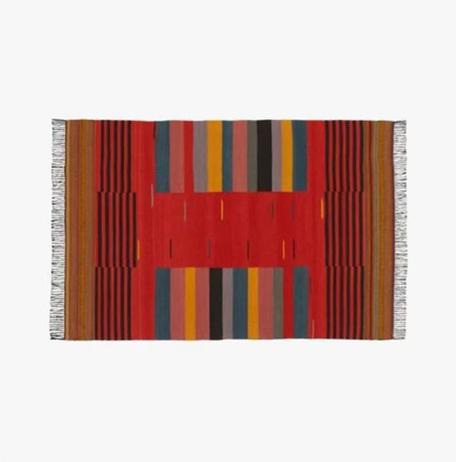 5x7,6x9,8x10,9x12 Beautiful Indian Red Cotton Kilim Rugs, Navajo Area ...