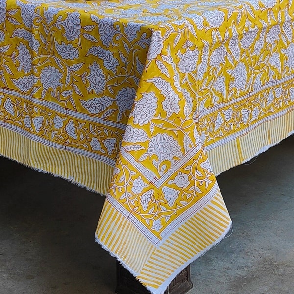 Block Print Tablecloth - Etsy