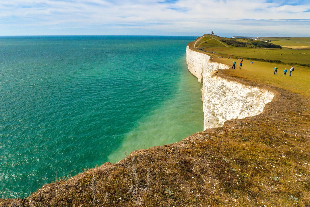 Beachy Head Cliffs Near Seven Sisters Just Outside Eastbourne in the UK ...
