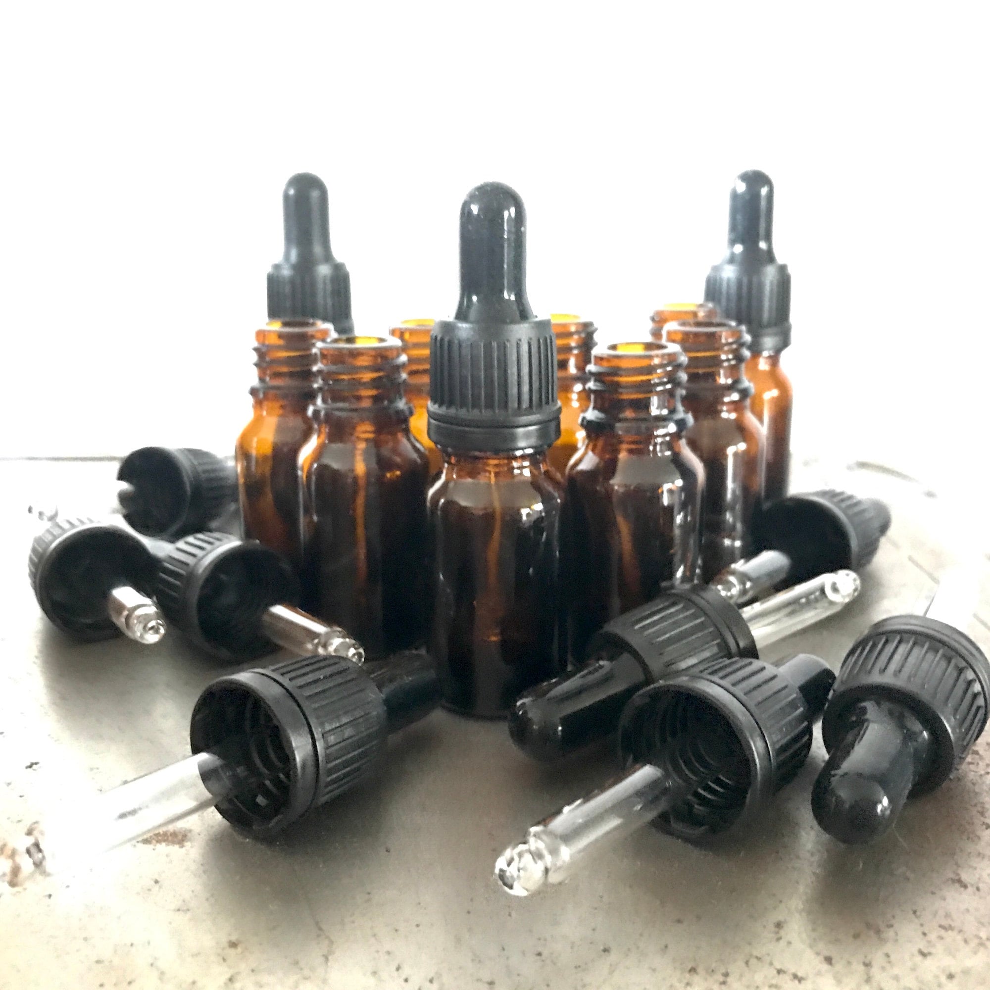 Essential oil droppers set of 7 pieces dropper bottles 10 | Etsy