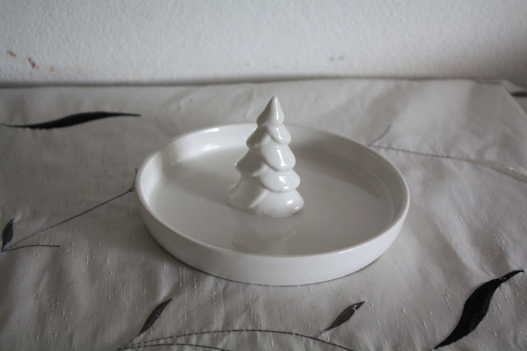 Christmas Ceramic Plate Christmas Tree Plate Christmas - Etsy