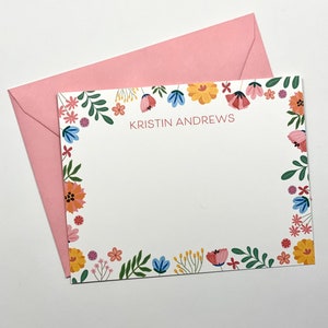 Floral Stationery Set Personalized Stationery - Etsy