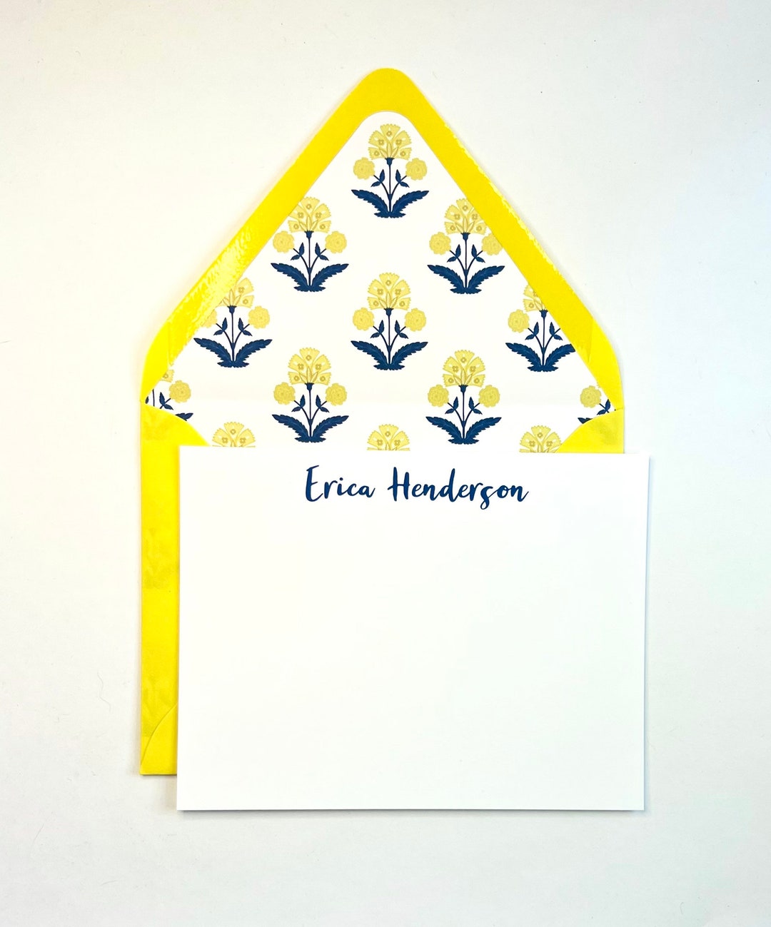 Lined Stationery Set | Personalized Notecards - Etsy