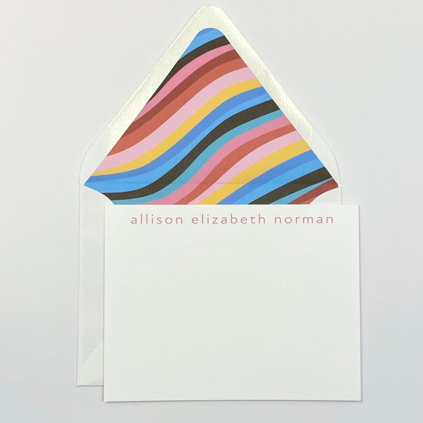 Lined Stationery - Etsy