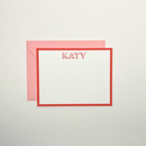 Shadow Text Notepad Personalized Notepads - Etsy