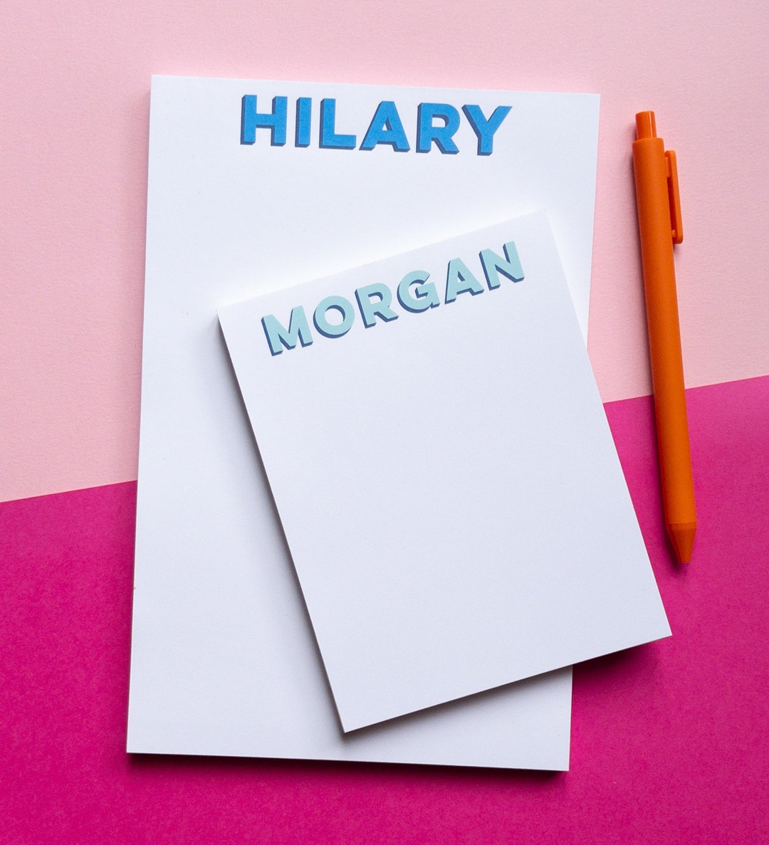 Shadow Text Notepad | Personalized Notepads - Etsy