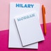 Shadow Text Notepad Personalized Notepads - Etsy