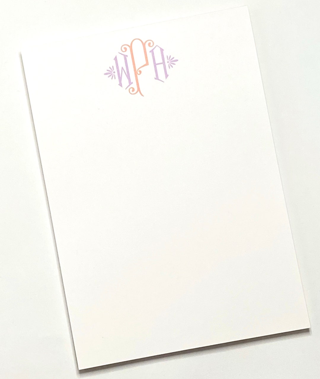 Monogram Notepad Personalized Notepads - Etsy