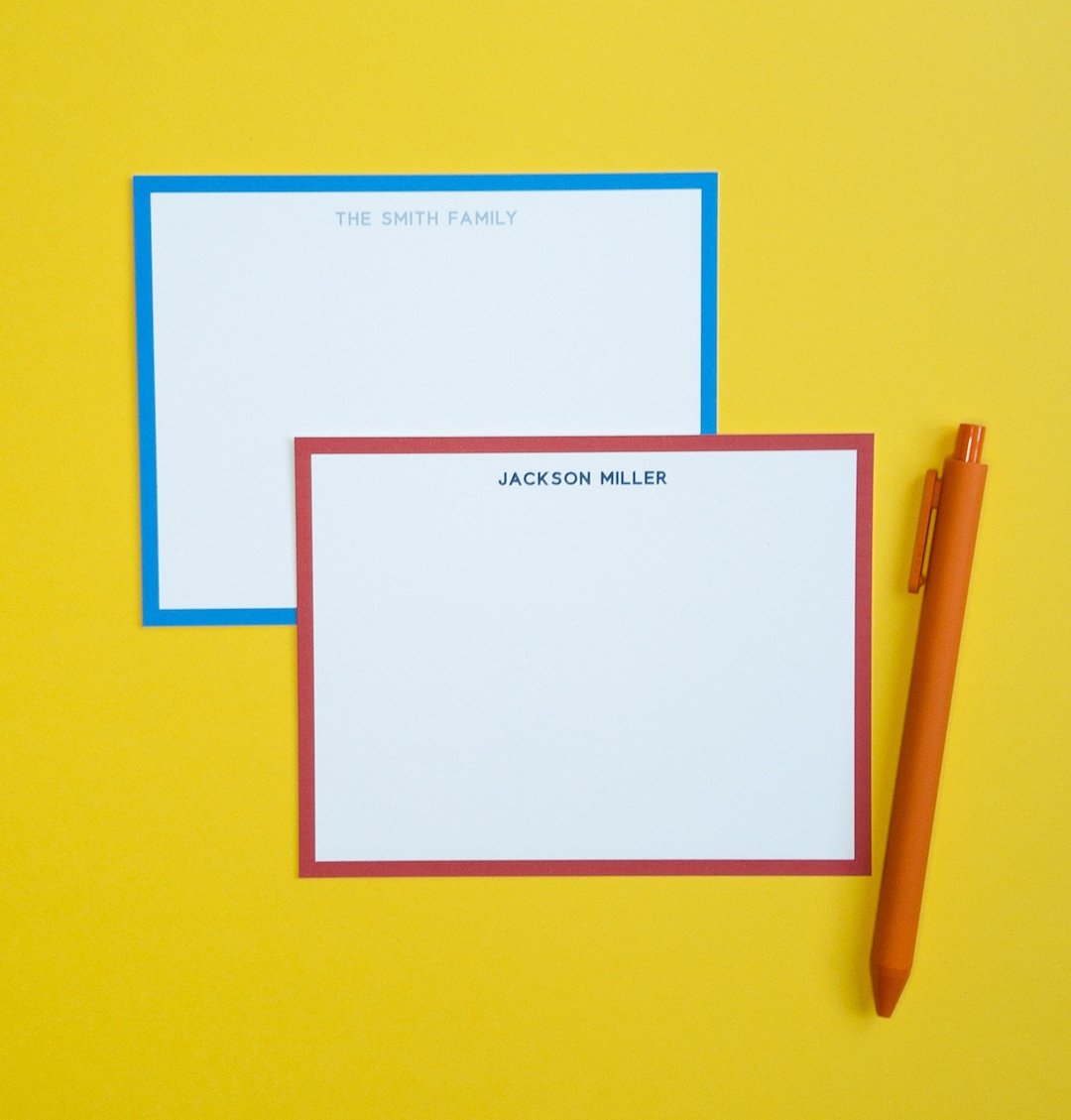 Simple Font Stationery | Personalized Stationery - Etsy