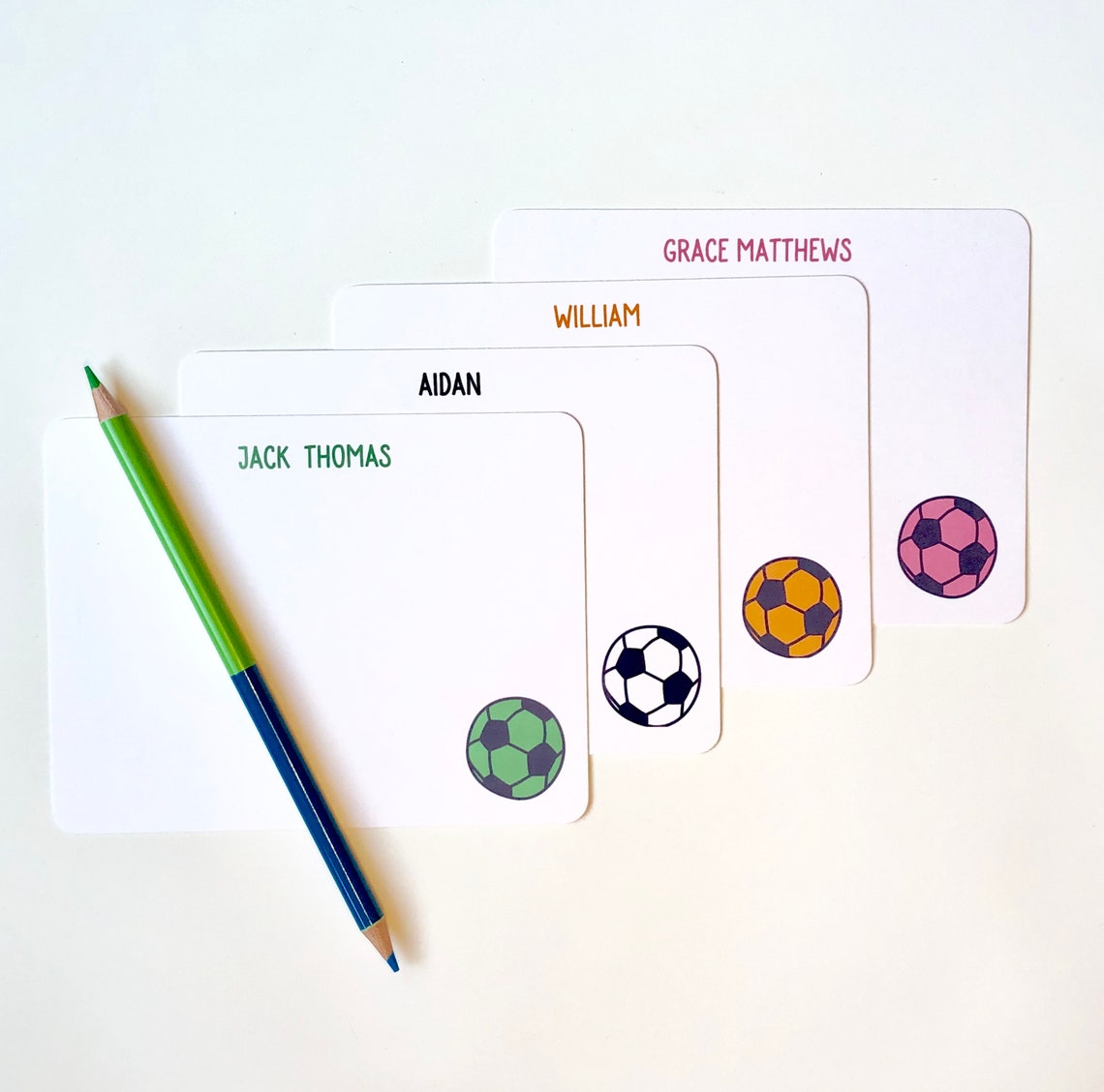 Soccer Stationery Set Personalized Stationery for Kids | Etsy