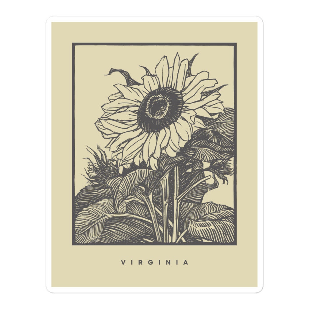 Virginia State Sticker - Etsy