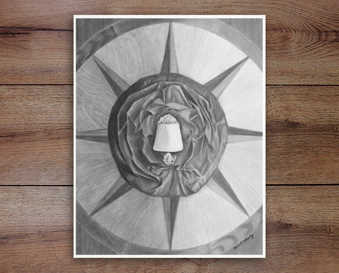 The Handmaid's Tale, Graphite Drawing Print - Etsy