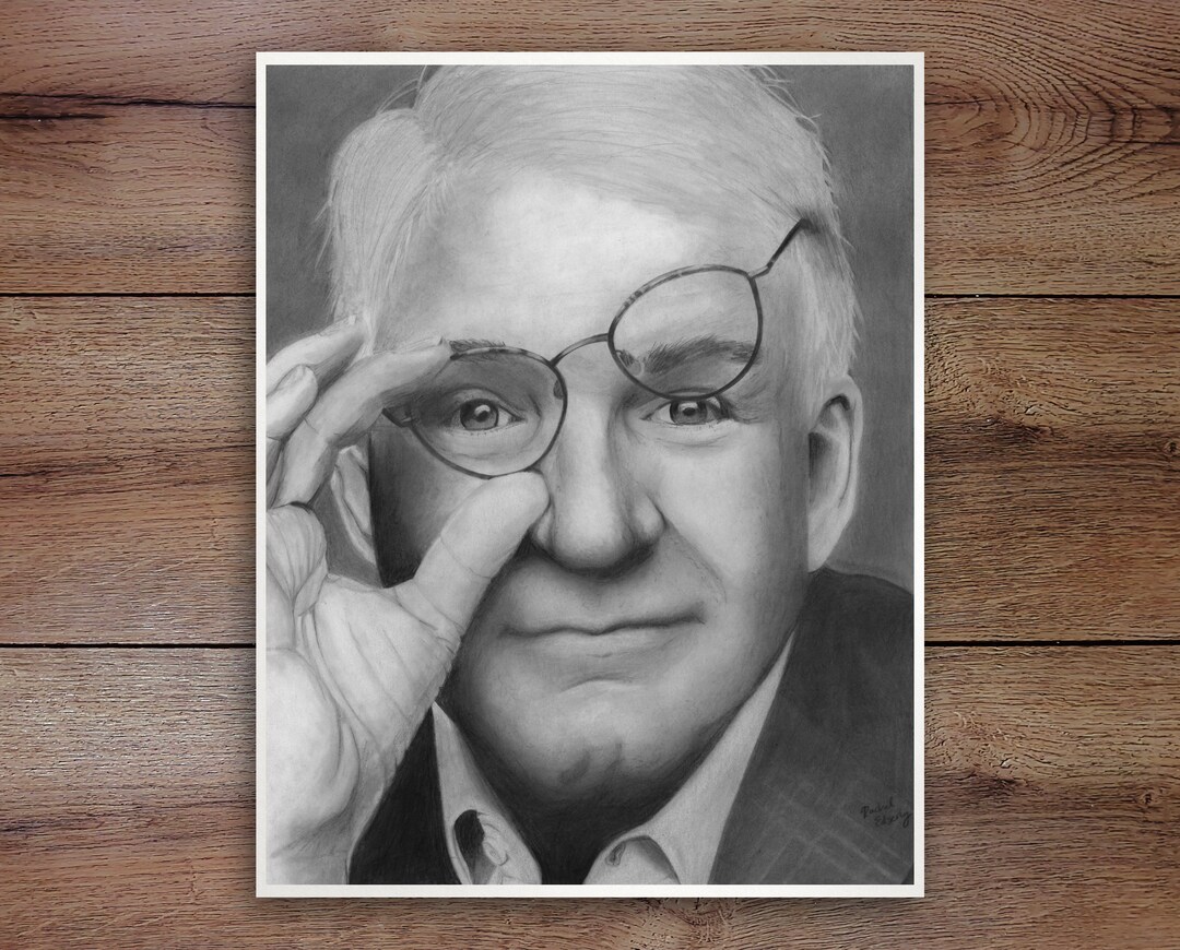 Steve Martin, Graphite Drawing Print - Etsy