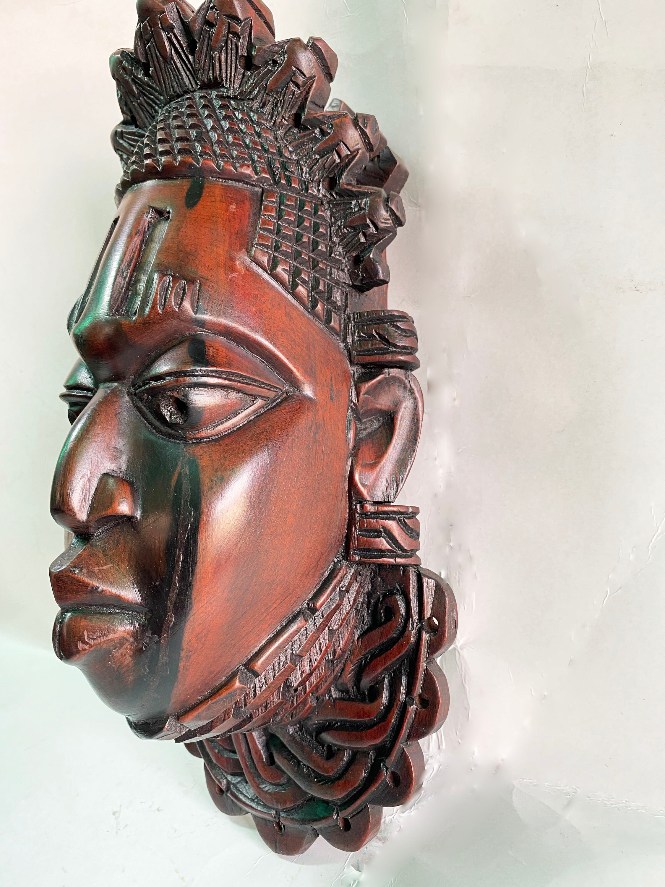 African Art Benin Festac Mask Active Large Ijo Sculpture Art Objects ...