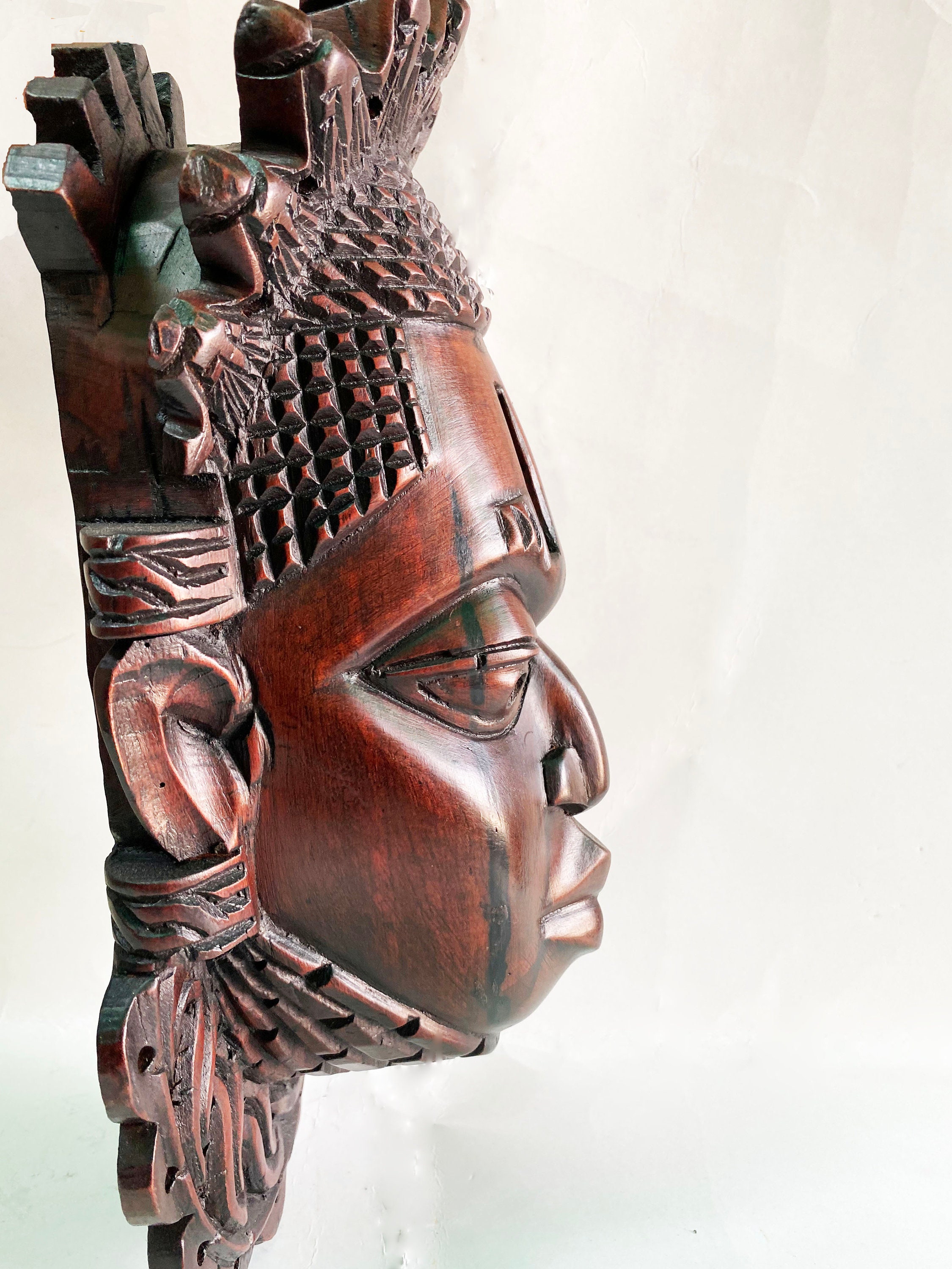 African Art Benin Festac Mask Active Large Ijo Sculpture Art Objects ...