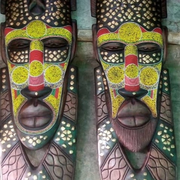 African Face Mask - Etsy