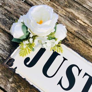 Just Married Vintage Rustic Wedding Signrustic Sign Vintage - Etsy