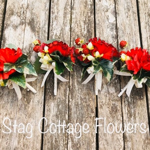 Buttonhole Boutonnière Carnation Buttonhole Wedding - Etsy