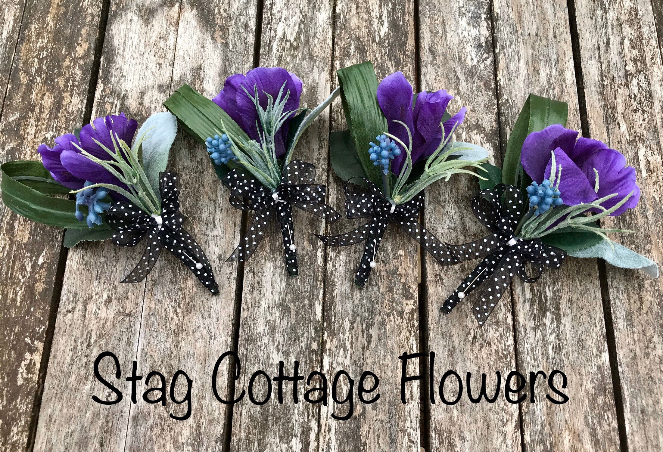 Buttonhole Boutonnière Grooms buttonhole Iris Corsage | Etsy