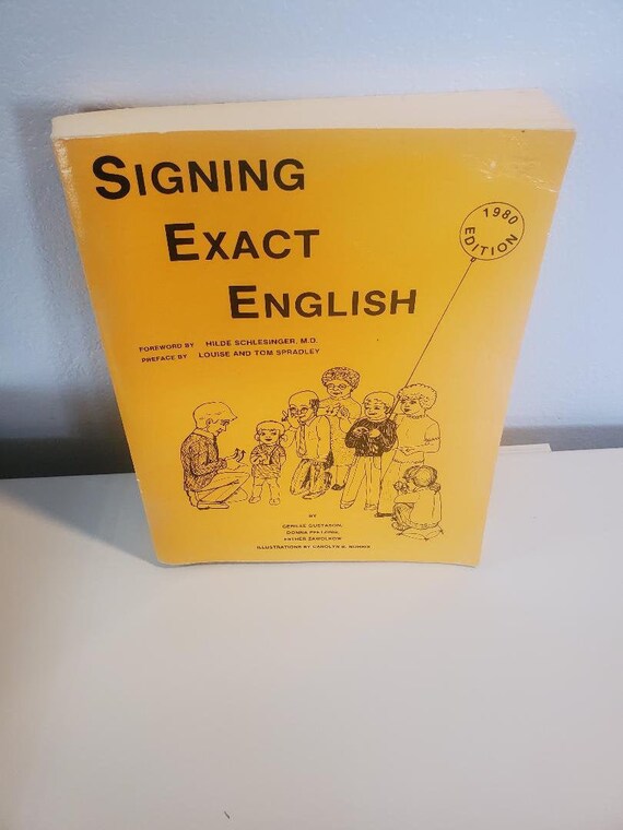 Signing Exact English Complete Illustrated 1980 Gustason | Etsy