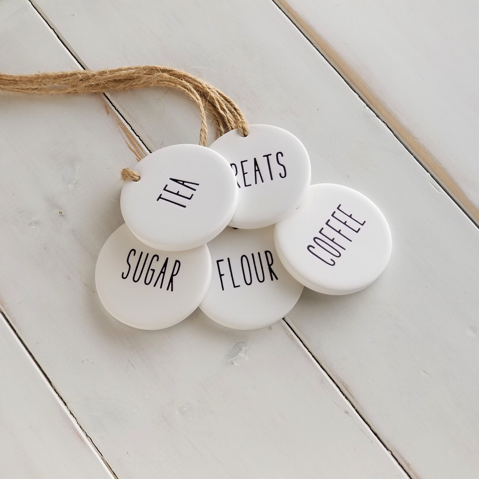 Organize Your Kitchen Pantry Jar Labels Handmade From Clay | Etsy