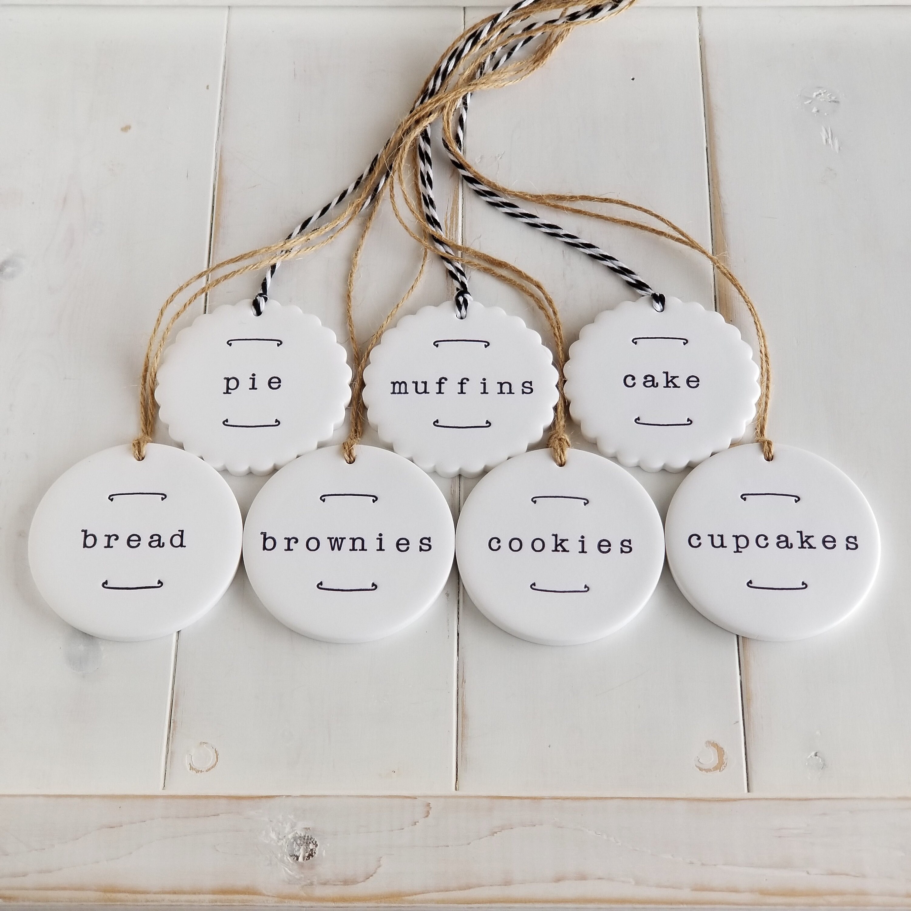 Personalized Farmhouse Style Kitchen Labels to Organize Mason - Etsy