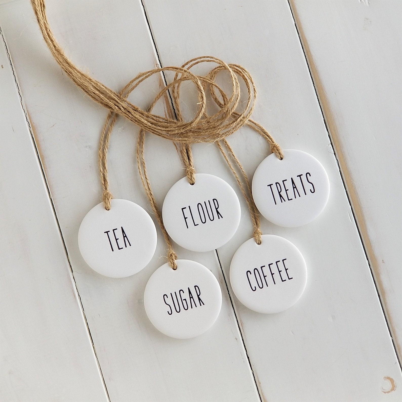 Organize Your Kitchen Pantry Jar Labels Handmade From Clay - Etsy