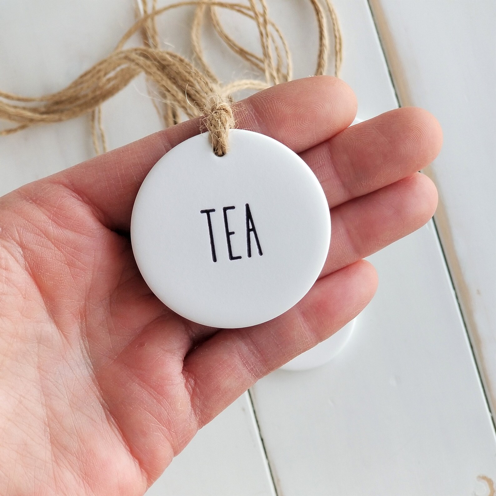 Organize Your Kitchen Pantry Jar Labels Handmade From Clay | Etsy