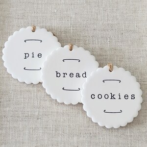 Personalized Farmhouse Style Kitchen Labels to Organize Mason Jars ...