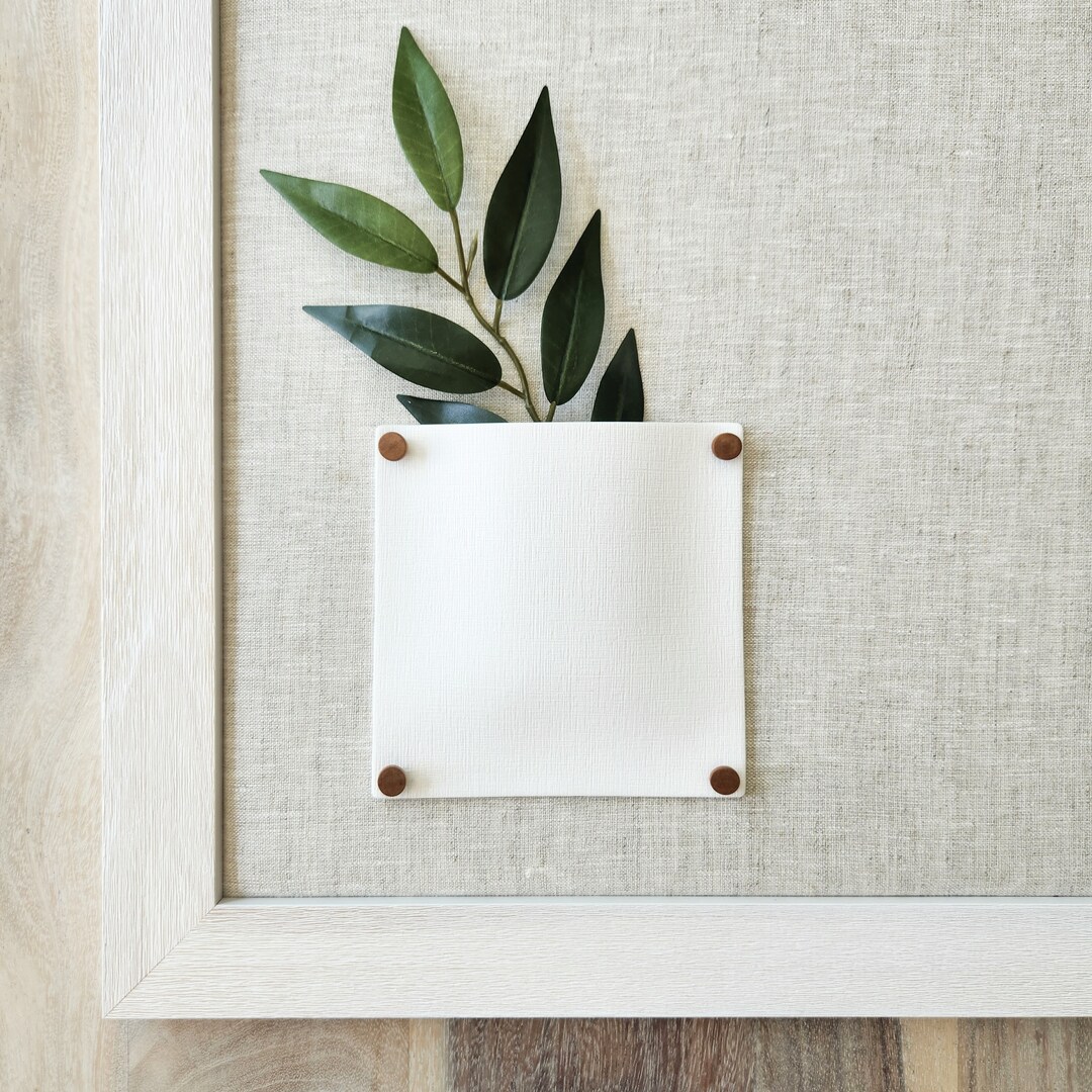 Pinboard Clay Flower Pocket Modern Bulletin Board Floral Holder Command ...
