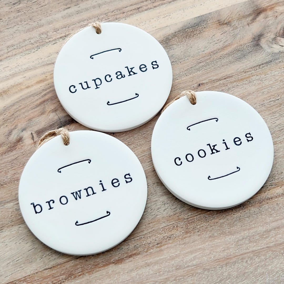 Personalized Farmhouse Style Kitchen Labels to Organize Mason Jars ...