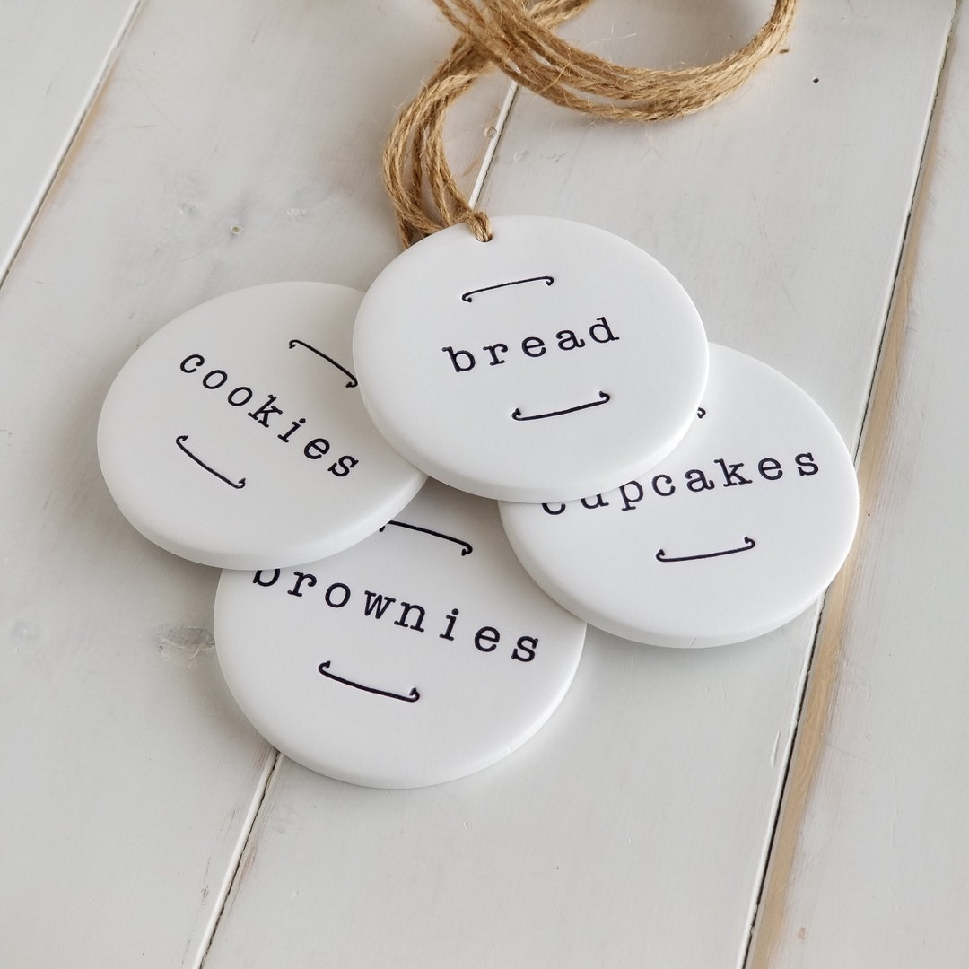 Personalized Farmhouse Style Kitchen Labels to Organize Mason - Etsy