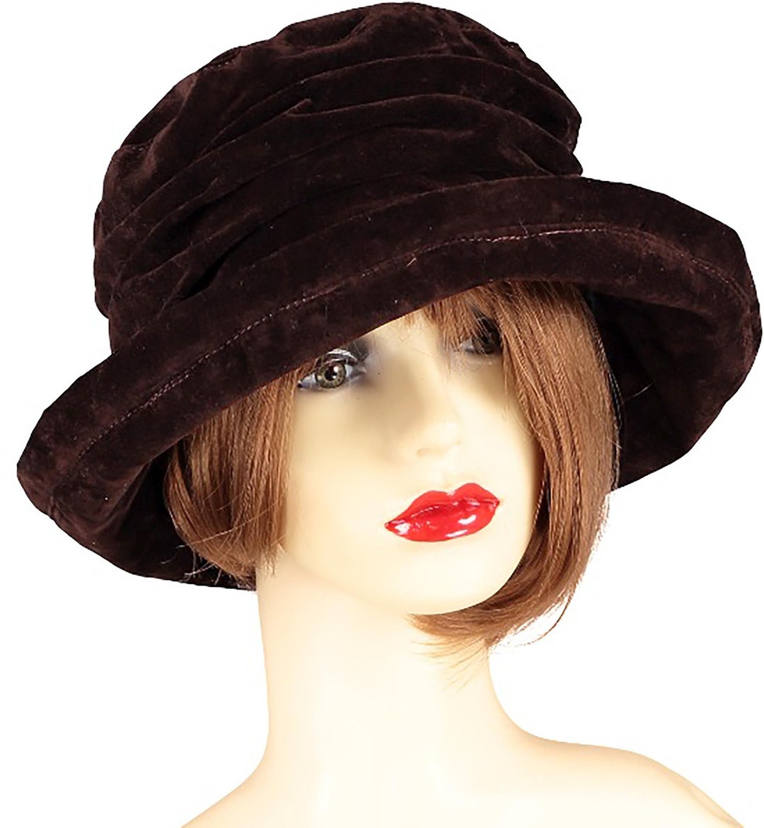 Warm Brown Winter Fashion Hat for Ladies, Chocolate Autumn / Fall Style ...