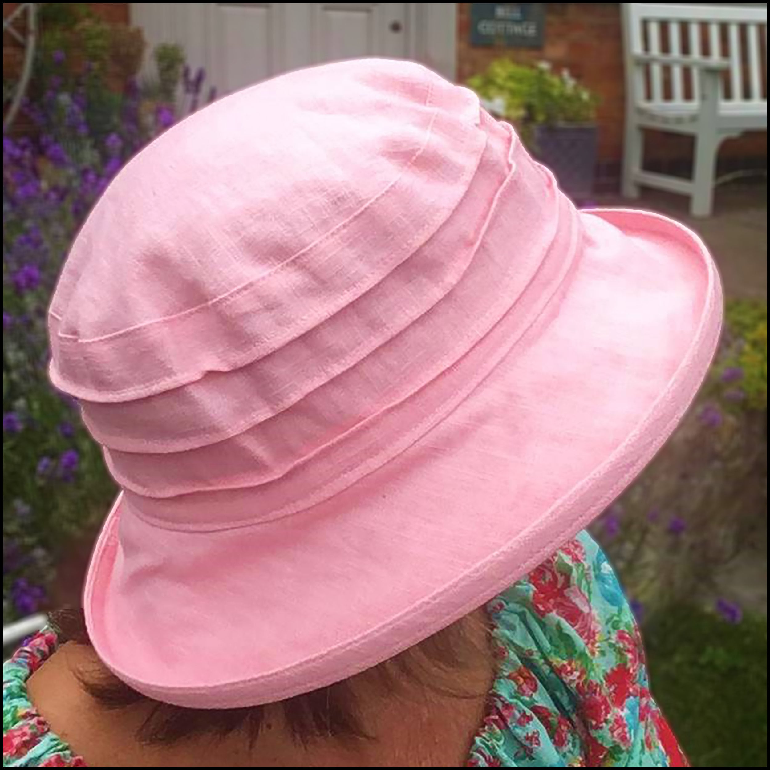Pretty Pink Summer Sun Hat Handmade in England From - Etsy UK