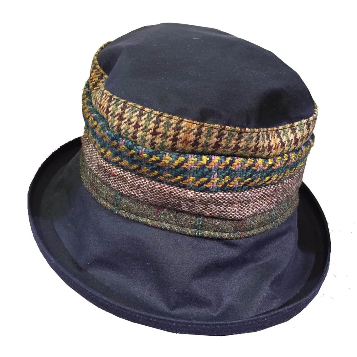 Ladies Quirky Wax Patch Hat in Navy Blue Black Brown or Green - Etsy