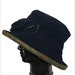 Smart Black English Hat Women, Wide Brim in English Tweed, Vintage ...