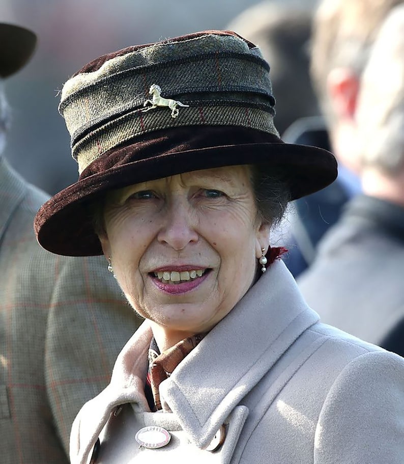 Fun Spring Autumn Stripy Hat in Soft Brown Suedette With Quirky Tweed ...