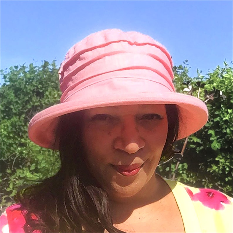 Pretty Pink Summer Sun Hat Handmade in England From - Etsy UK