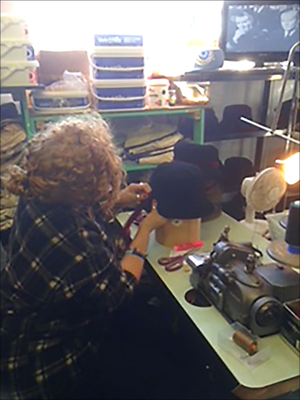 Ladies Quirky Wax Patch Hat in Navy Blue Black Brown or Green | Etsy