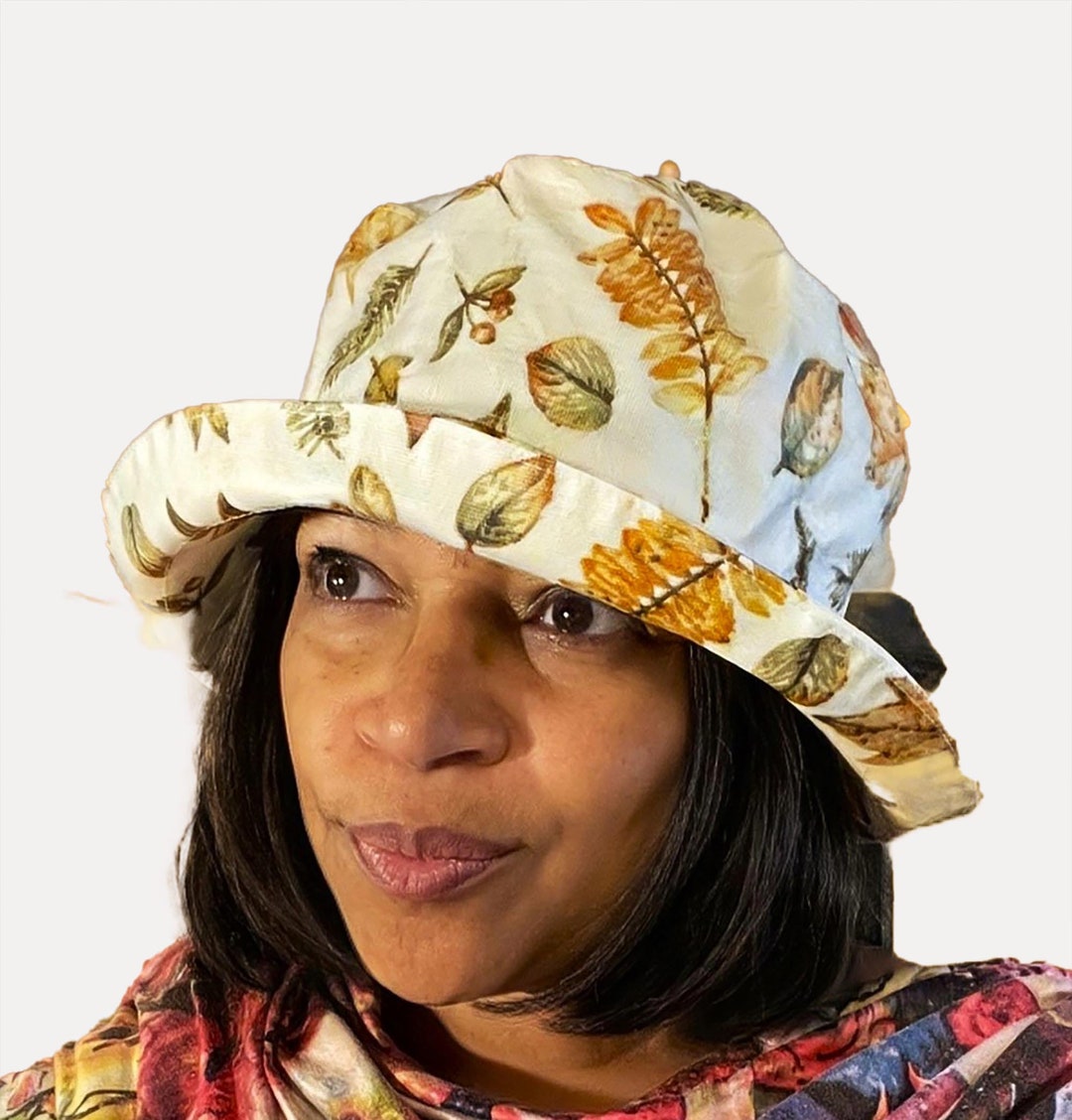 Autumn Leaves PVC Rain Hat Helping Stylish Women Stay Dry in Heavy Rain ...