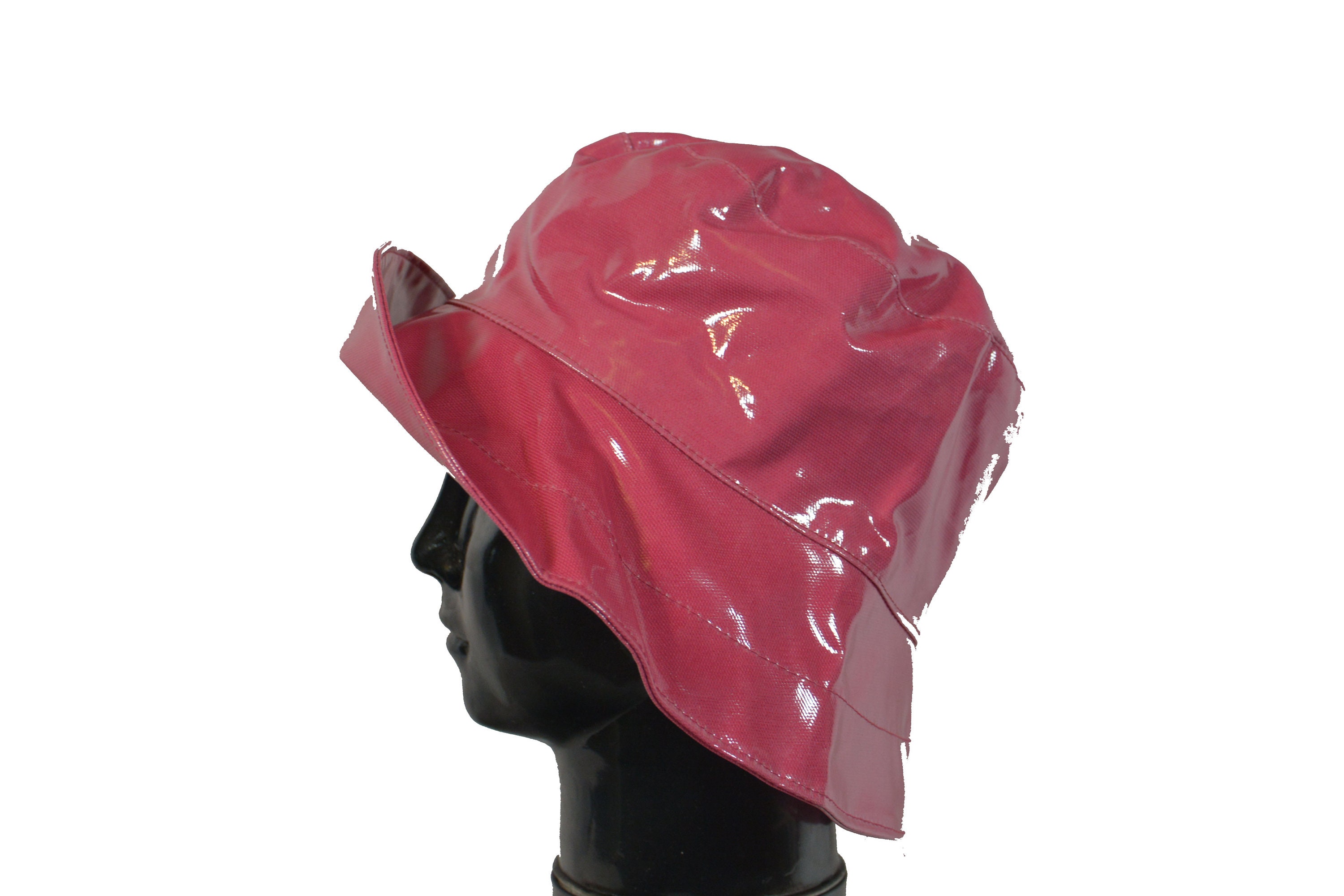 Waterproof Bucket Hat in Colourful Petunia Pink, Womens Crushable ...