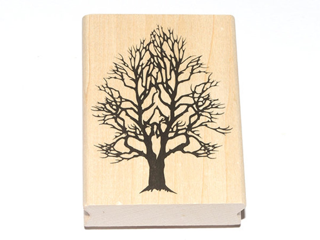 Rubber Stamp - Polymer Stamp - Original Tree Silhouette - Nature ...