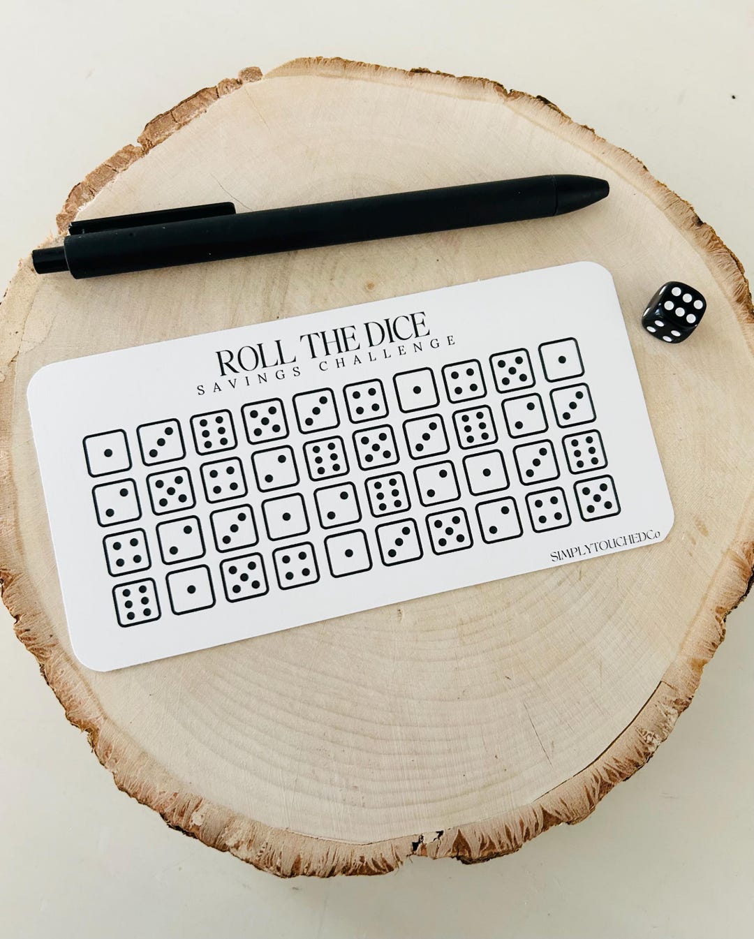 Roll the Dice Game for Money Saving, A6 Cash Stuffing Tracker, Budget ...