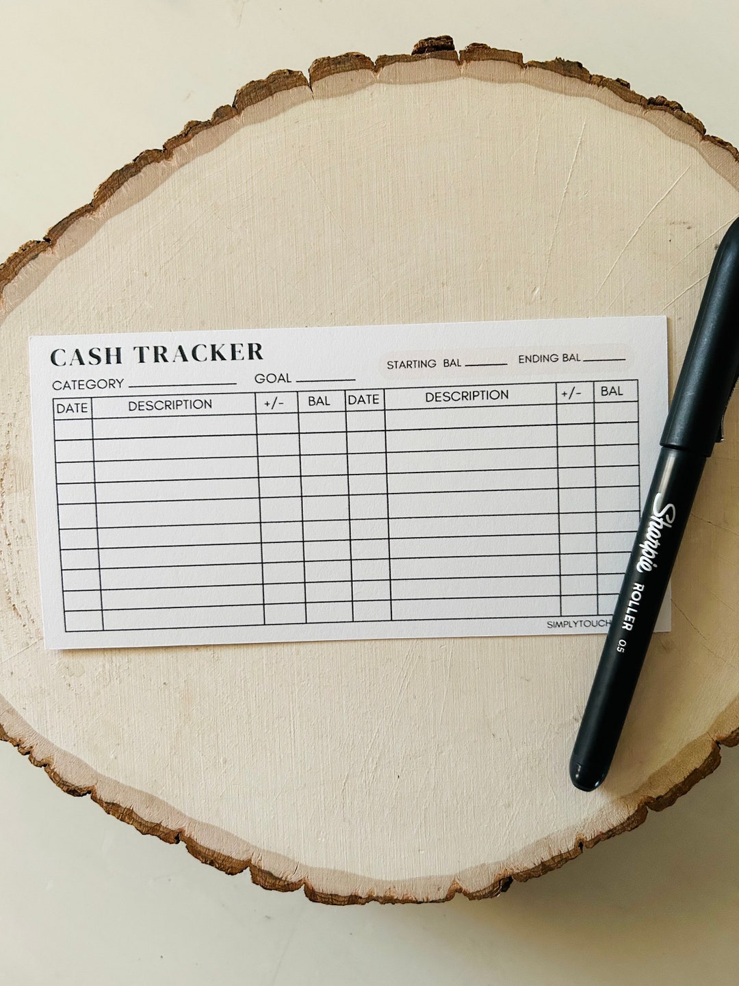 Horizontal Trackers for Cash Envelopes | Spending Trackers for Budget ...