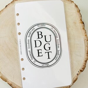 Budget Binder Dashboard, A6 Laminated Dashboard - Etsy